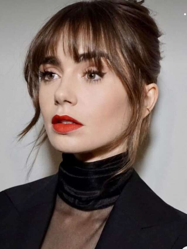 Emily In Paris saiba tudo sobre o corte franja da atriz Lily Collins ...